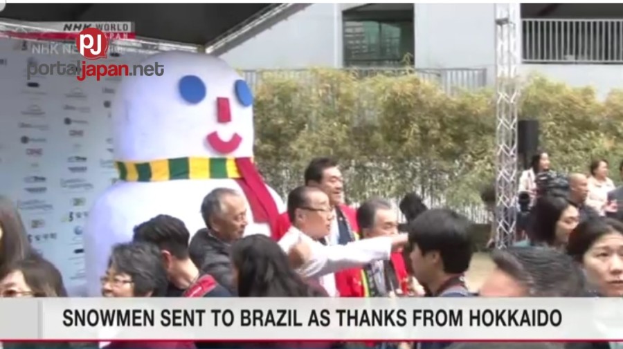 Pinadala ang mga snowmen sa Brazil bilang pasasalamat mula sa Hokkaido ...
