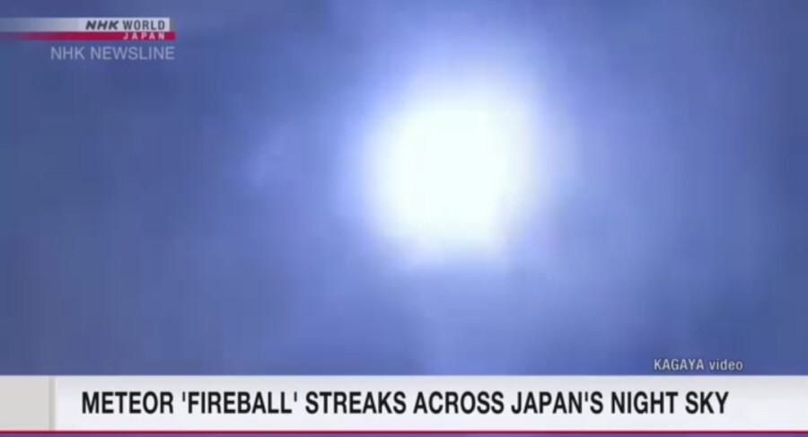 Meteor 'fireball' nakita at nadinig sa kalangitan ng Japan - Portal Japan